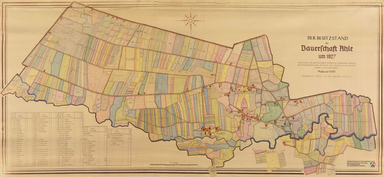 Hof- und Besitzstandskarten Bünde – hf-gen
